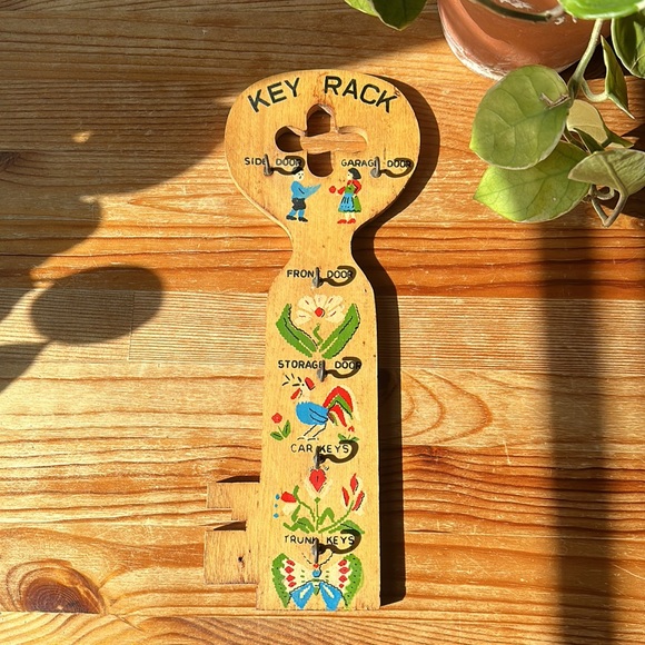 Vintage | Wall Decor | Vintage Folk Art Key Rack | Poshmark